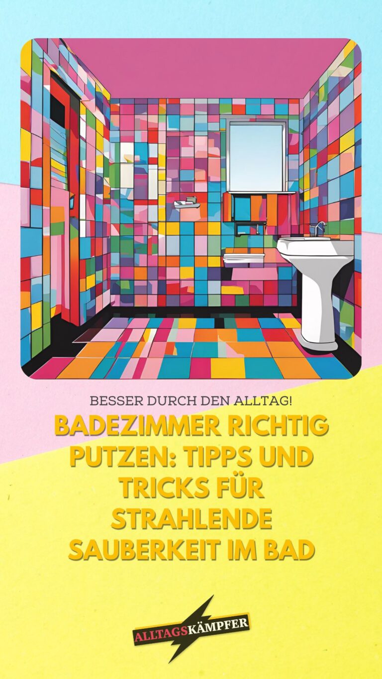 Badezimmer richtig putzen: Tipps und Tricks für strahlende Sauberkeit ...